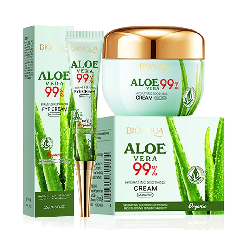 BIOAQUA Aloe Vera Skincare Duo – Hydrating Face & Eye Creams – HUVIRA ...